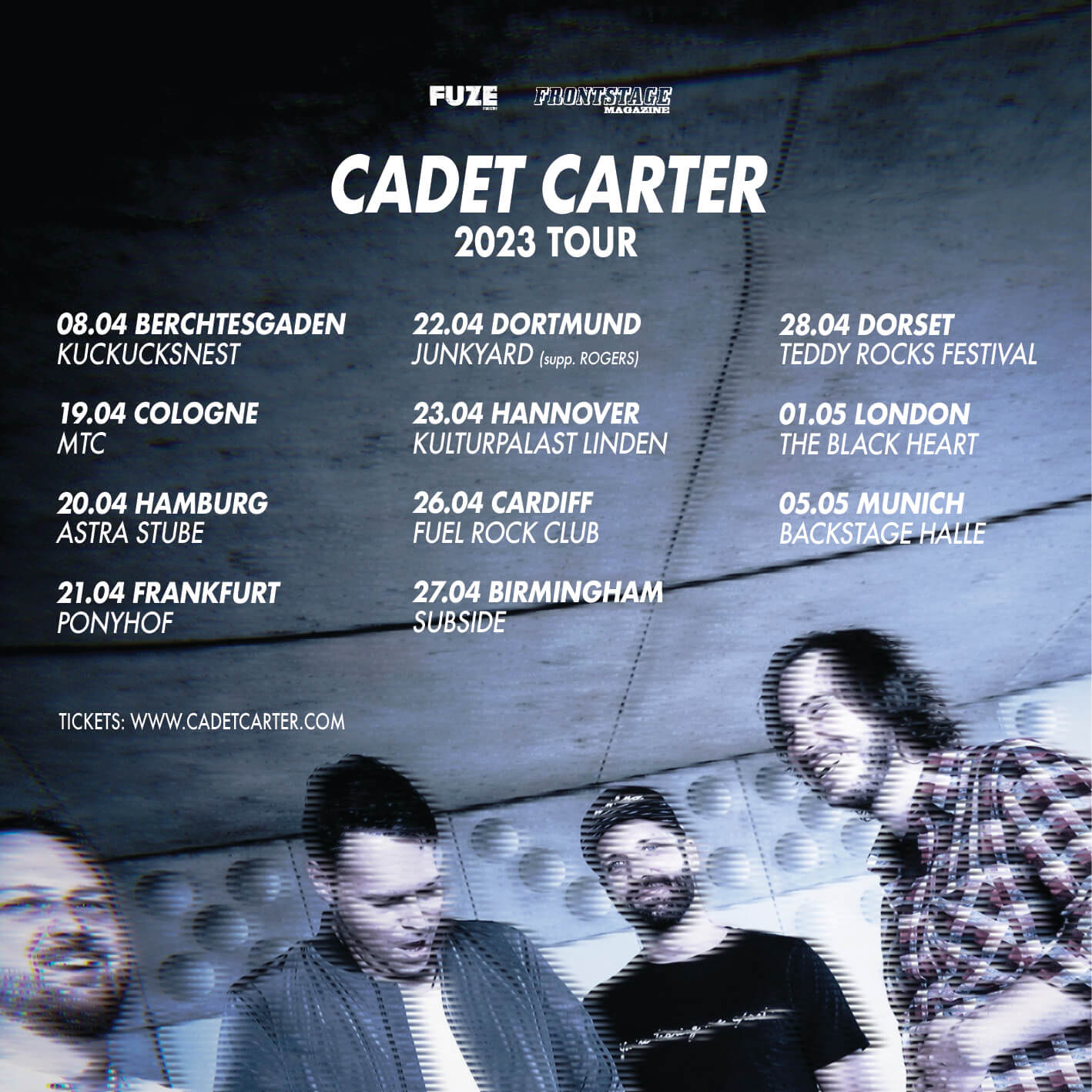 Frontstage Magazine präsentiert - Cadet Carter auf ihrer Headlinertour ...