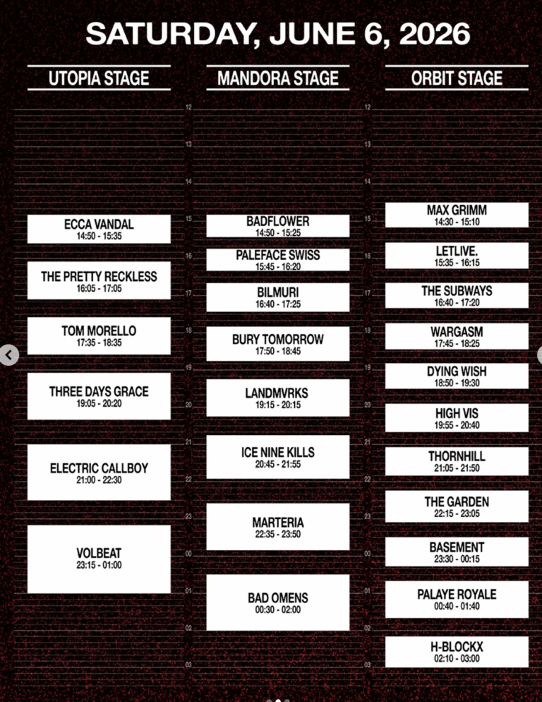 Timetable für Rock im Park und Rock am Ring 2026 veröffentlicht ...